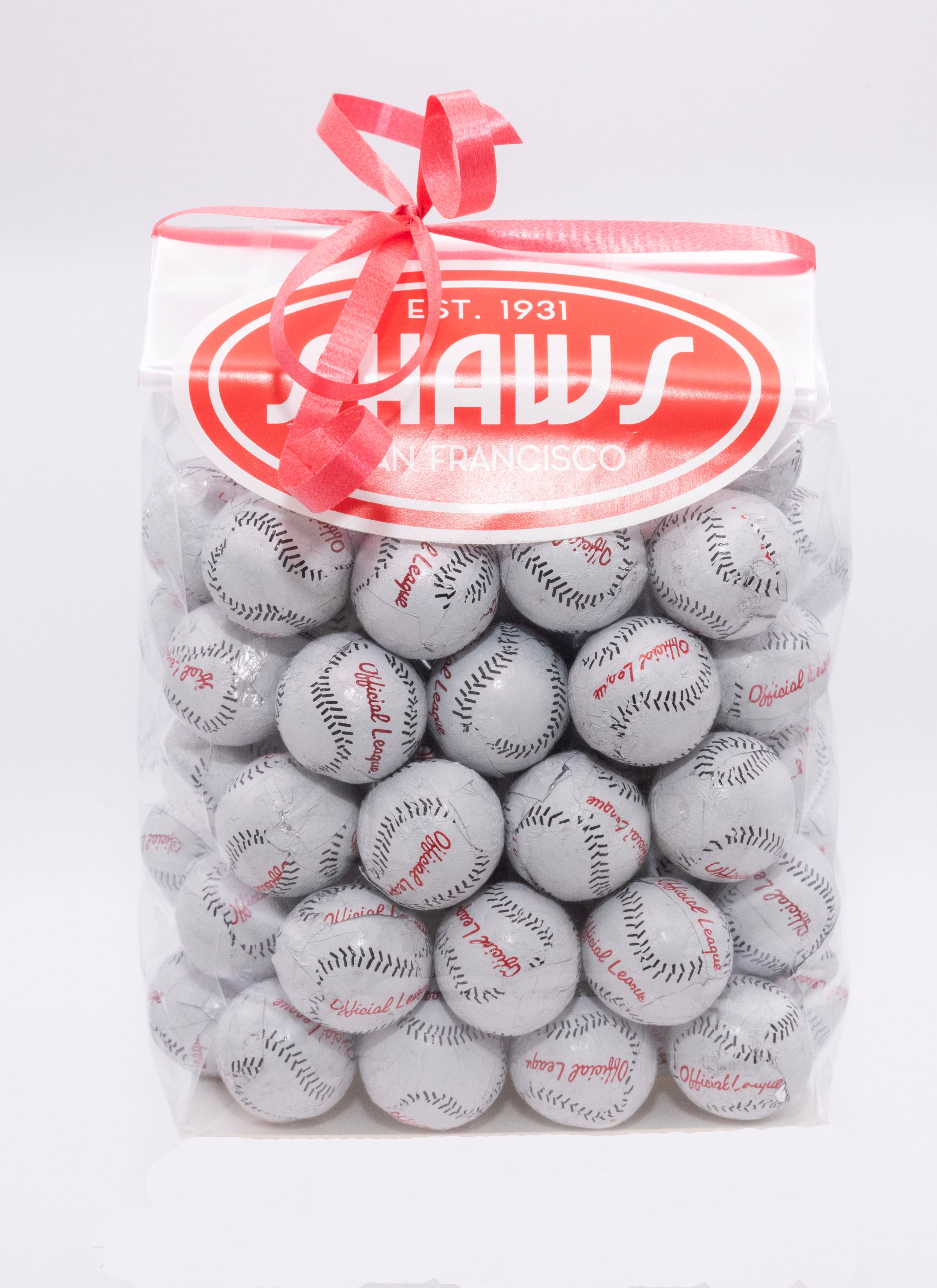 Milk Chocolate Foil Baseballs | Shaws Candy